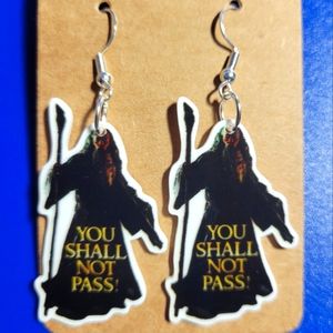 Jewelry | Lotr Lord Of The Rings Gandalf You Shall Not Pass Acrylic ...